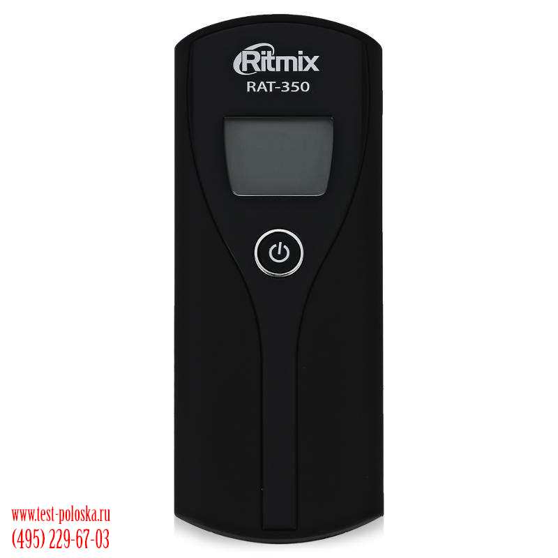 Алкотестер RITMIX RAT-350 (черный) проверка алкоголя в выдыхаемом ...