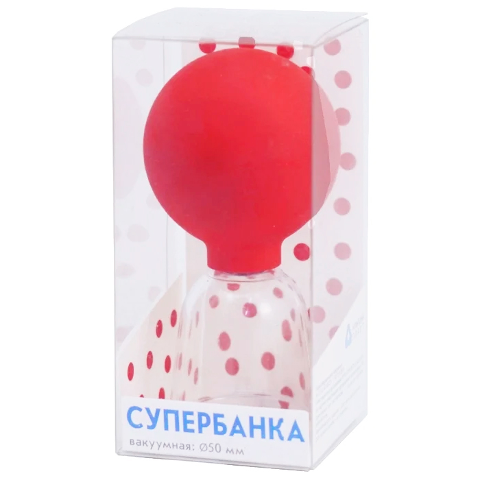 Вакуумная медицинская банка СУПЕРБАНКА 50 мм в диаметре, 1 штук