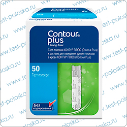 Тест-полоски Байер Контур Плюс 50 штук (Bayer Contour Plus) только для ...